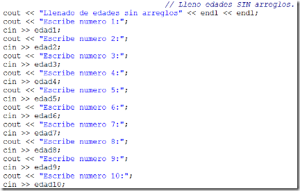 El Tony y sus ondas...: Arreglos en C y C++